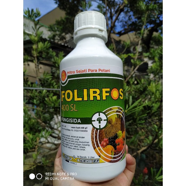 Jual Fungisida FOLIRFOS 400SL 1 L Bahan Aktif Asam Fosfit | Shopee ...