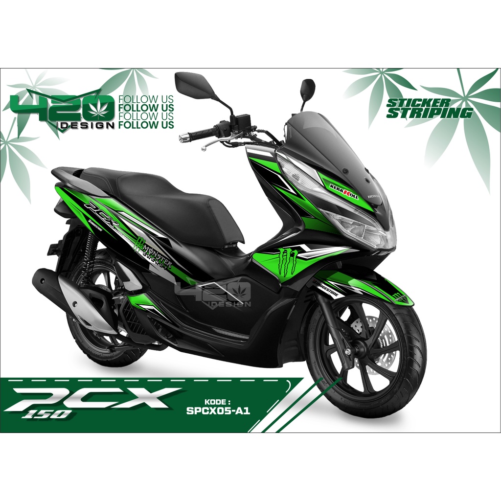 Jual Variasi List Body PCX 150 Berbagai Motif Unik Bisa Custom/Striping ...