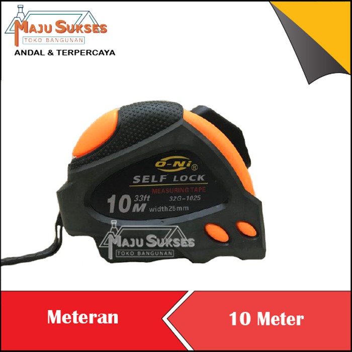 Jual METERAN 10M AUTO STOP SELF LOCK TUKANG BANGUNAN MEASURING TAPE ...