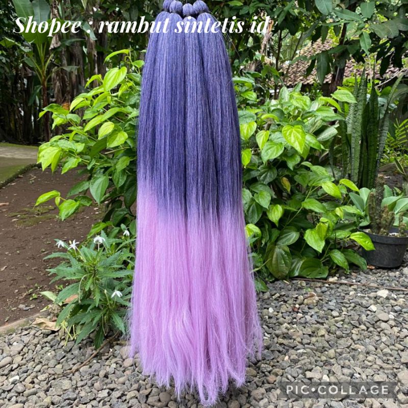 Jual Cemara Ombre Mix 2warna Extension Rambut Sintetis | Rambut sambung ...