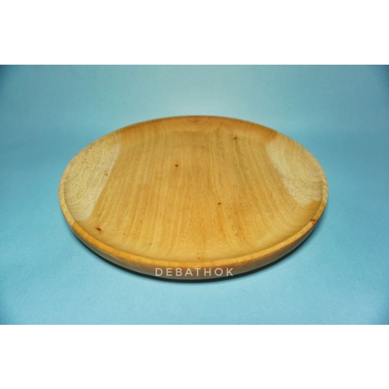 Jual Piring Makan Kayu Mahoni Piring Liuk Piring Saji Piring Kayu ...