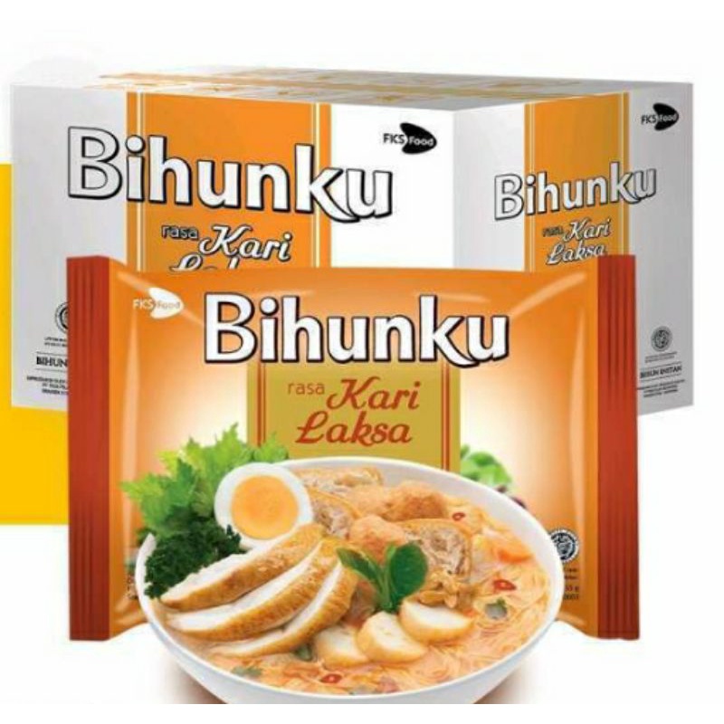 Jual Bihunku Rasa Kari Laksa [55g/40Pcs/Dus] Bihun Bakso Enak | Shopee ...