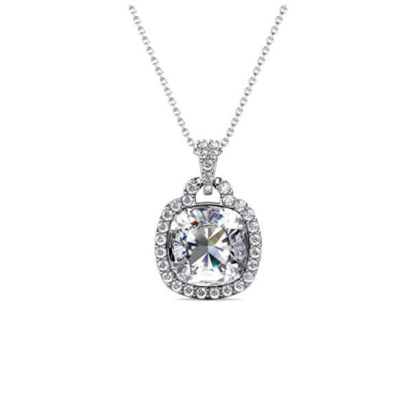 Jual madison pendant - kalung kristal swarovski lapis emas her jewellery | Shopee Indonesia