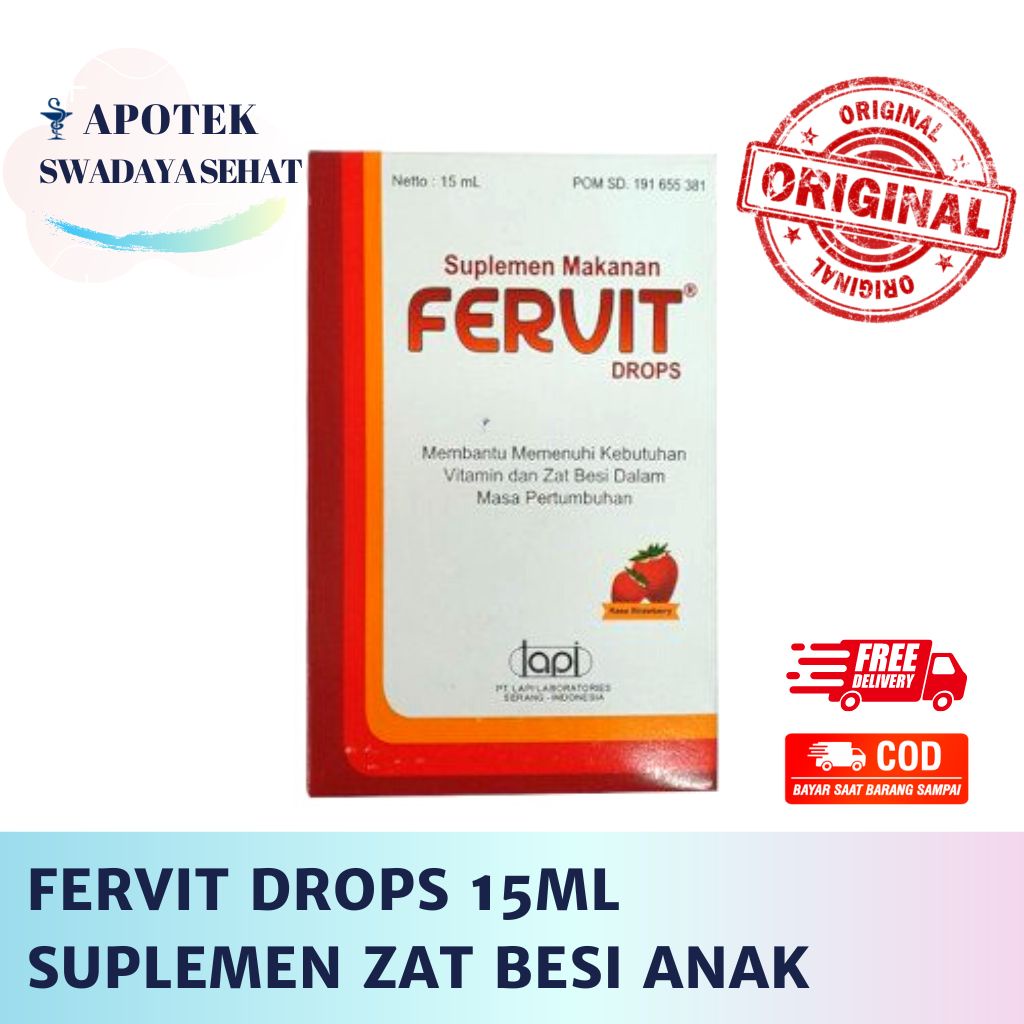 Jual FERVIT DROPS 15 ML - Suplemen Vitamin Zat Besi Zink Masa ... Jual FERVIT DROPS 15 ML - Suplemen Vitamin Zat Besi Zink Masa ...