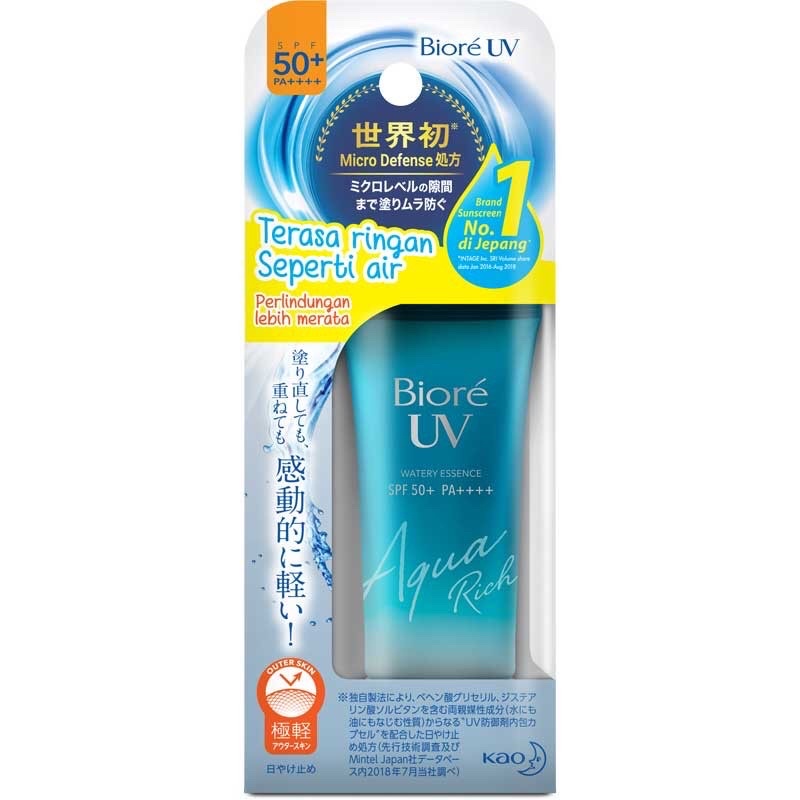Jual Biore UV Aqua Rich Watery Essence Sunscreen Skin Care SPF 50 PA++++ 15g | Shopee Indonesia