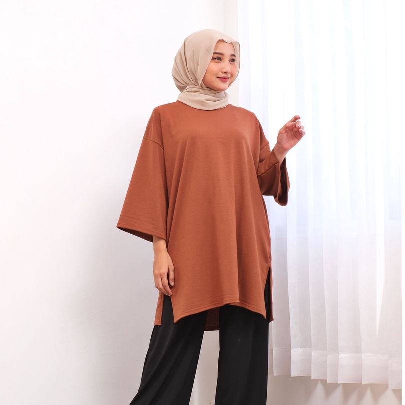 Jual KAOS BUSUI OVERSIZE BASIC POLOS Jumbo || Busui NonBusui Hijab ...