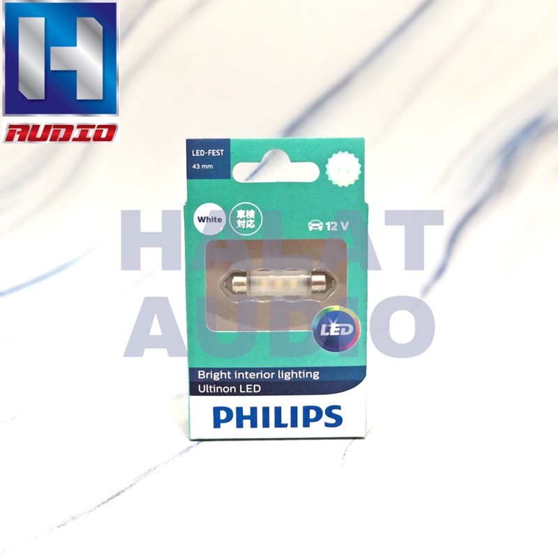 Jual Philips LED Ultinon Festoon Tabung 43mm / Lampu Kabin Cabin ...