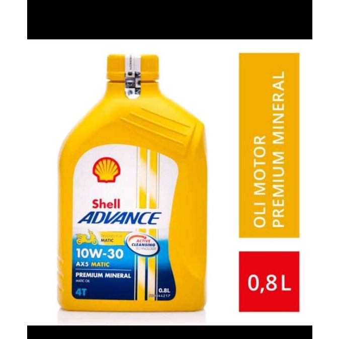 Jual oli matic shell advance ax5 sae 10w-30 800ml original | Shopee Indonesia