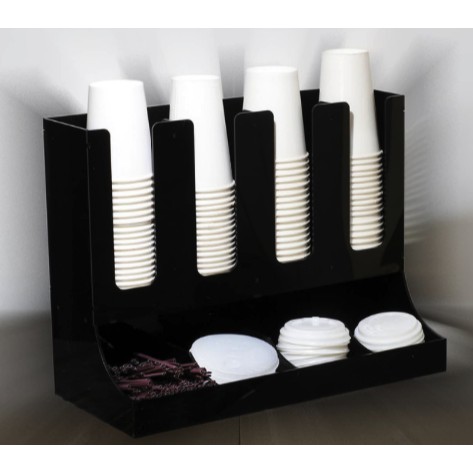 Jual Rak Paper Cup Organizer Multifungsi Akrilik Isi 4 Slot | Shopee ...