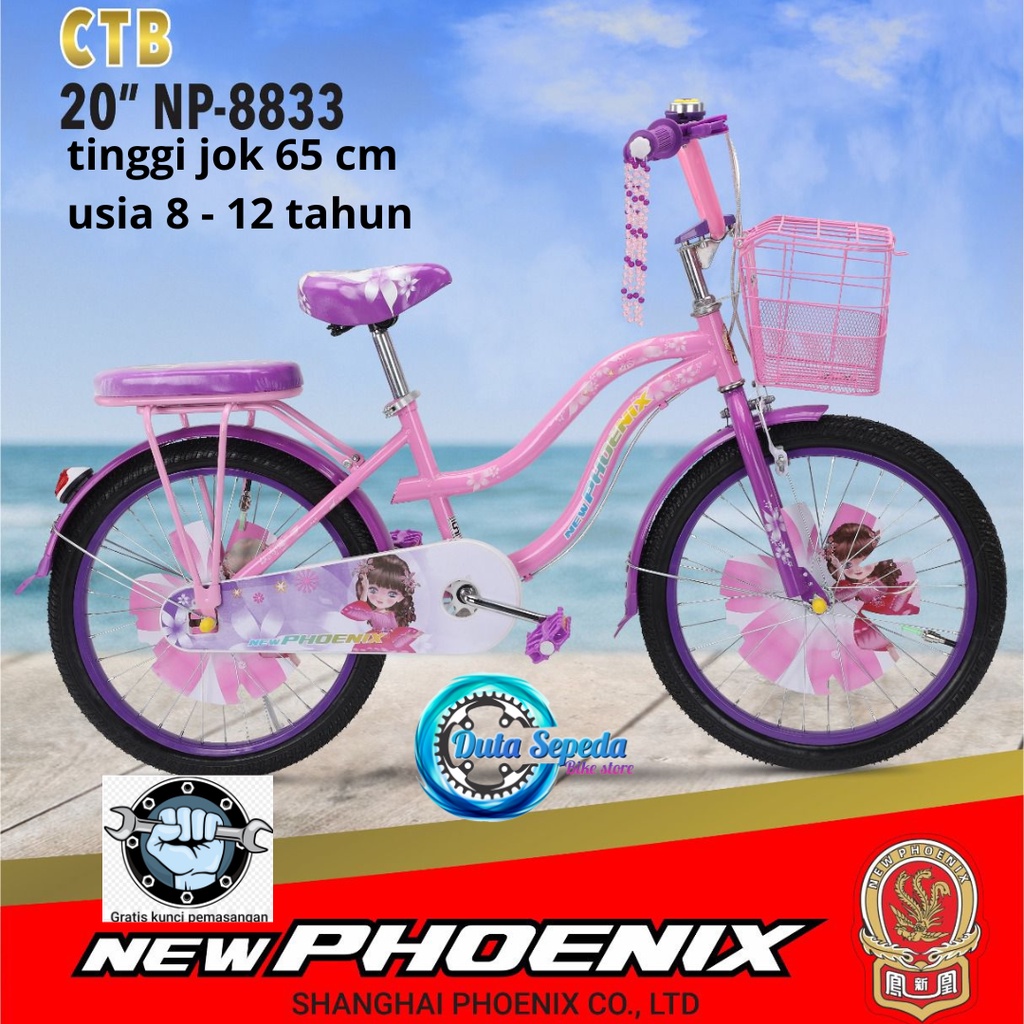 Jual Sepeda Anak Perempuan Usia 7- 12 th Ukuran 20 Inch ATLANTIS dan ...