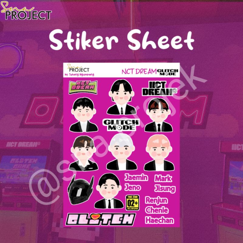 Jual STIKER SHEET NCT DREAM GLITCH MODE | Shopee Indonesia