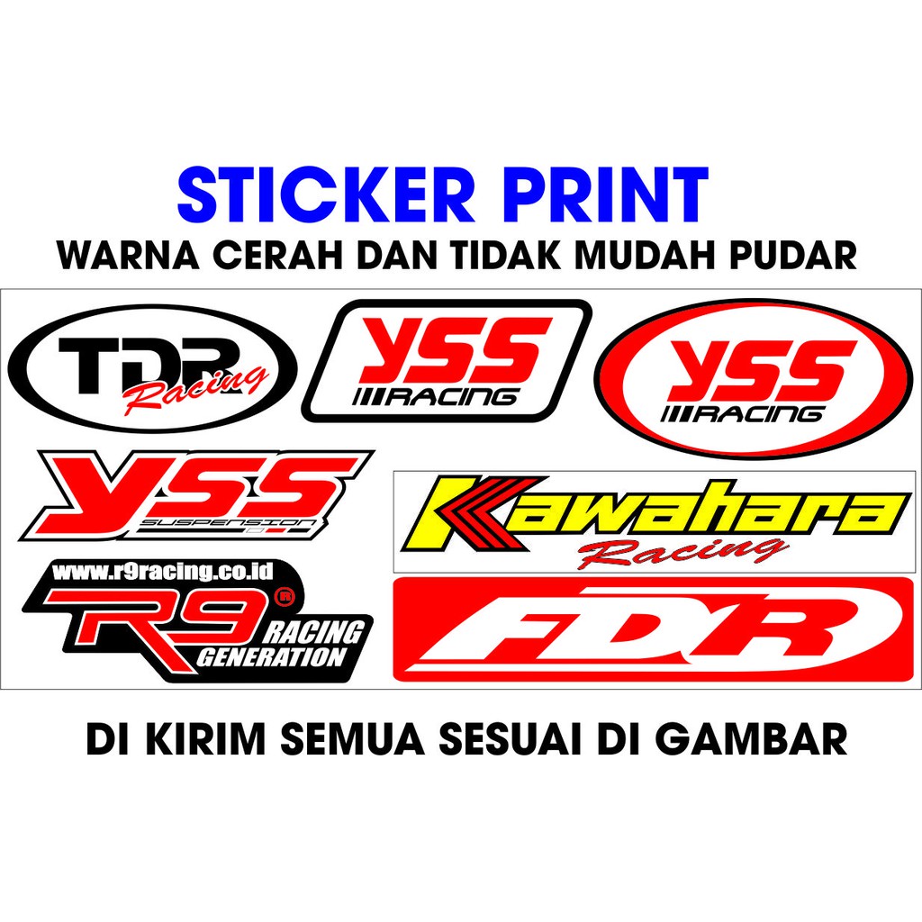 Jual STIKER VARIASI STIKER MOTOR-STIKER LEMBARAN STICKER | Shopee Indonesia
