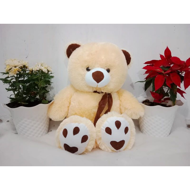 Jual boneka teddy bear syal telapak size XL | Shopee Indonesia