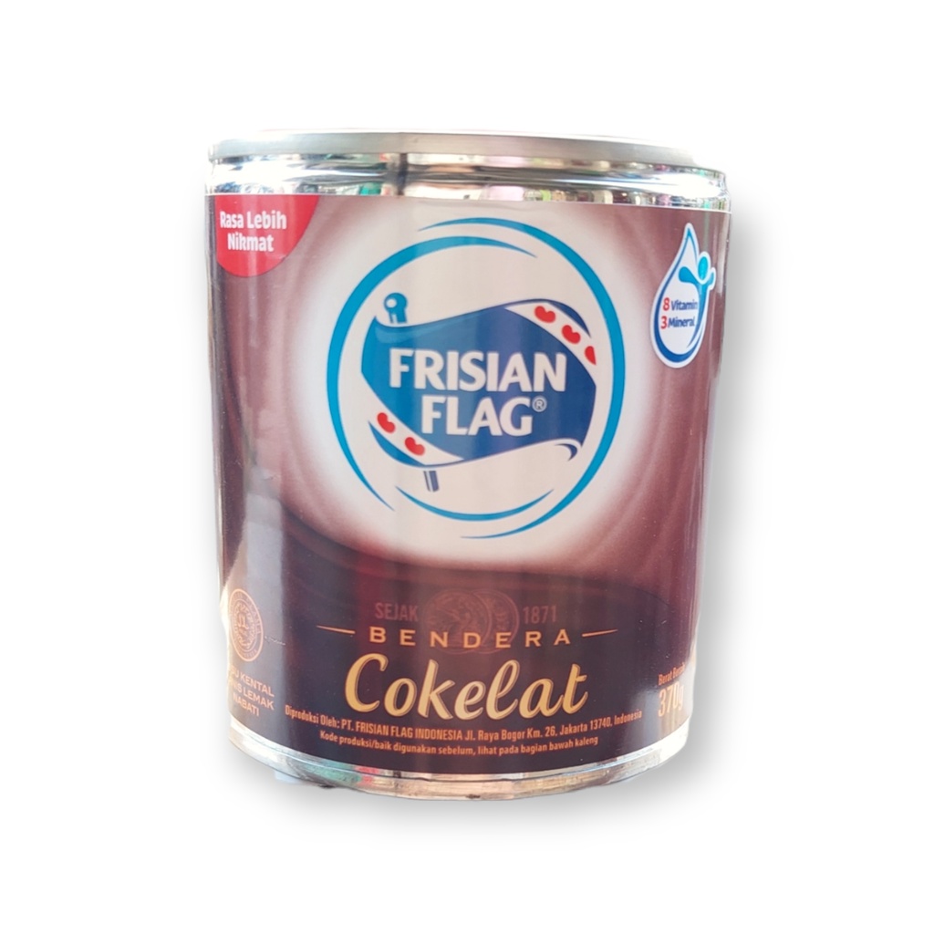 Jual Frisian Flag Susu Kental Manis Coklat Bendera kaleng 370gr ...