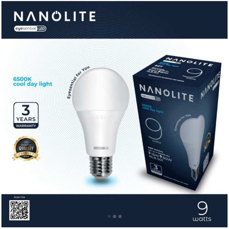 Jual Lampu Nanolite - LED Bulb - Garansi 3 tahun - 9 watt | Shopee ...
