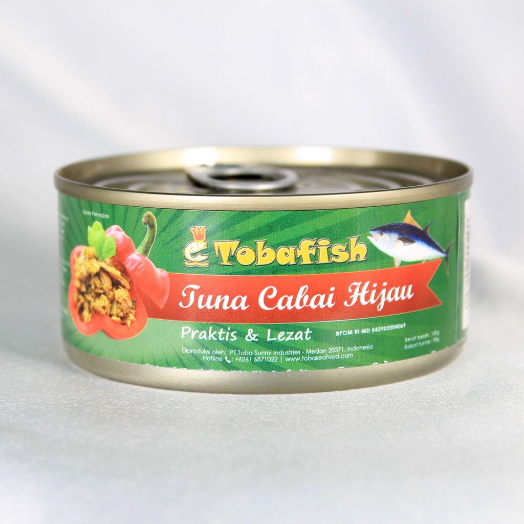 Jual Tobafish Tuna Kaleng Cabe Hijau / Tuna Can in Green Chili 140 gram ...