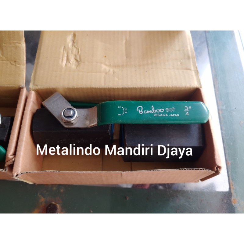 Jual Stop Kran / Ball Valve Carbon Steel Bamboo 2" Inch Drat | Shopee ...