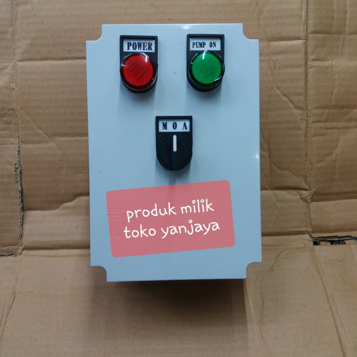 Jual PANEL CONTROL WATER LEVEL 1 TANDON/OTOMATIS POMPA 1 TANDON ...
