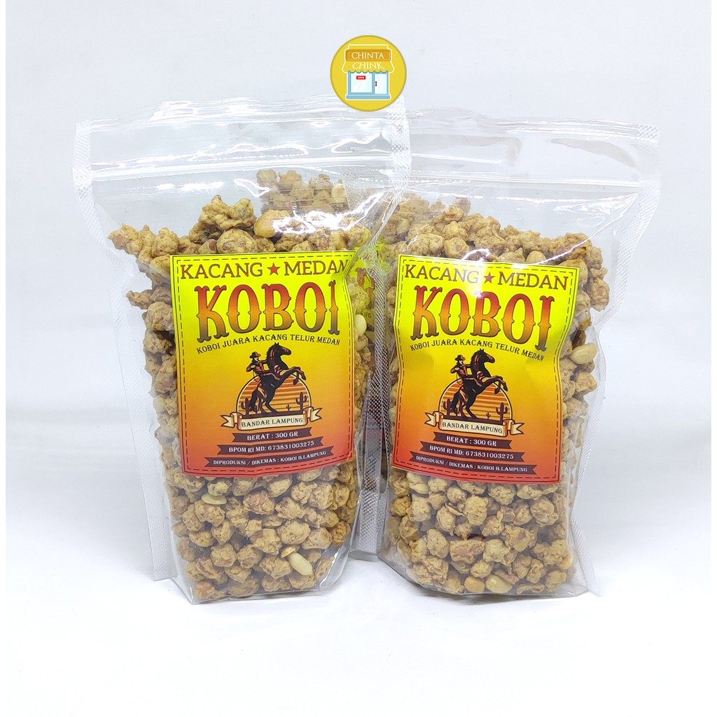 Jual Kacang Telur Medan KOBOI / Disco Peanut Snack Berat 300g | Shopee ...