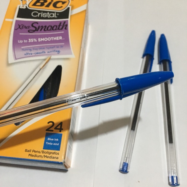 Jual Bic Cristal Xtra Smooth Ballpoint Pen 1mm (BLUE) | Shopee Indonesia