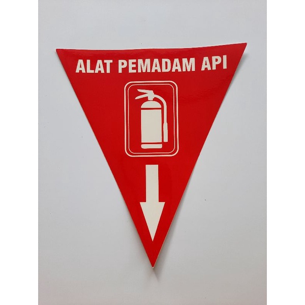 Jual Stiker Segitiga APAR, Stiker Keselamatan APAR Alat Pemadam Api ...