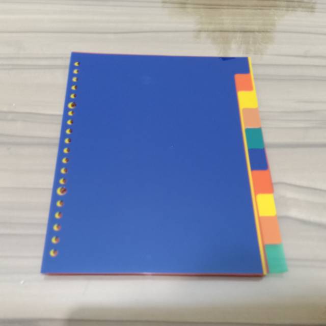 Jual Devider Plastik / Pembatas Binder 10 Warna Plastik A5 (20 lb) & B5 ...