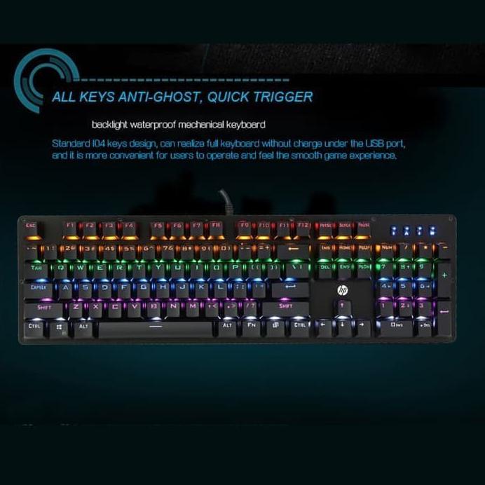 Jual HP KEYBOARD MECHANICAL GK100 / HP GK100 / GK-100 / GK 100 | Shopee ...