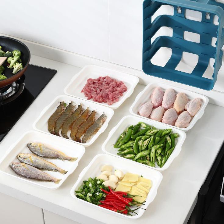 Jual Rak Sayur Makanan 6 susun - Rak Dapur Susun Tempel Penyimpan ...