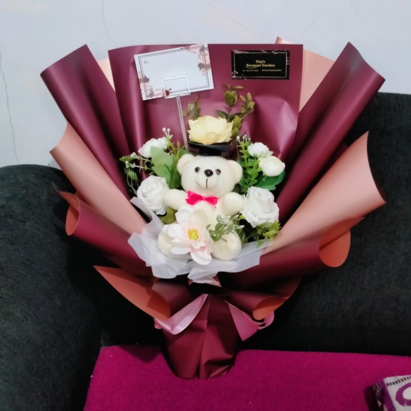 Jual Buket boneka wisuda buket bunga wisuda premium | Shopee Indonesia