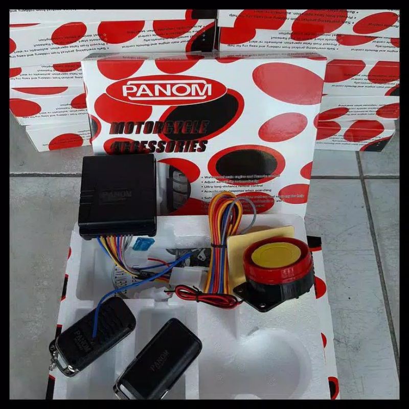 Jual ALARM MOTOR V12 BISA STARTER 2 REMOTE ANTI MALING SENSOR GETAR ...