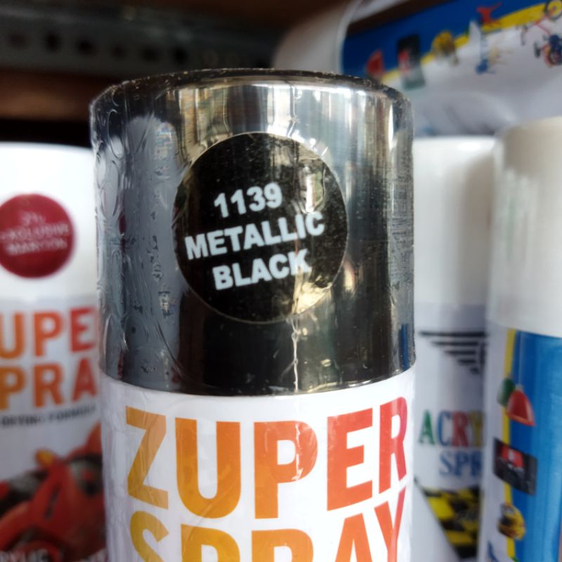 Jual Pilok pilox 150cc ZUPER SPRAY semua warna cat semprot spray paint colour black hitam clear ...