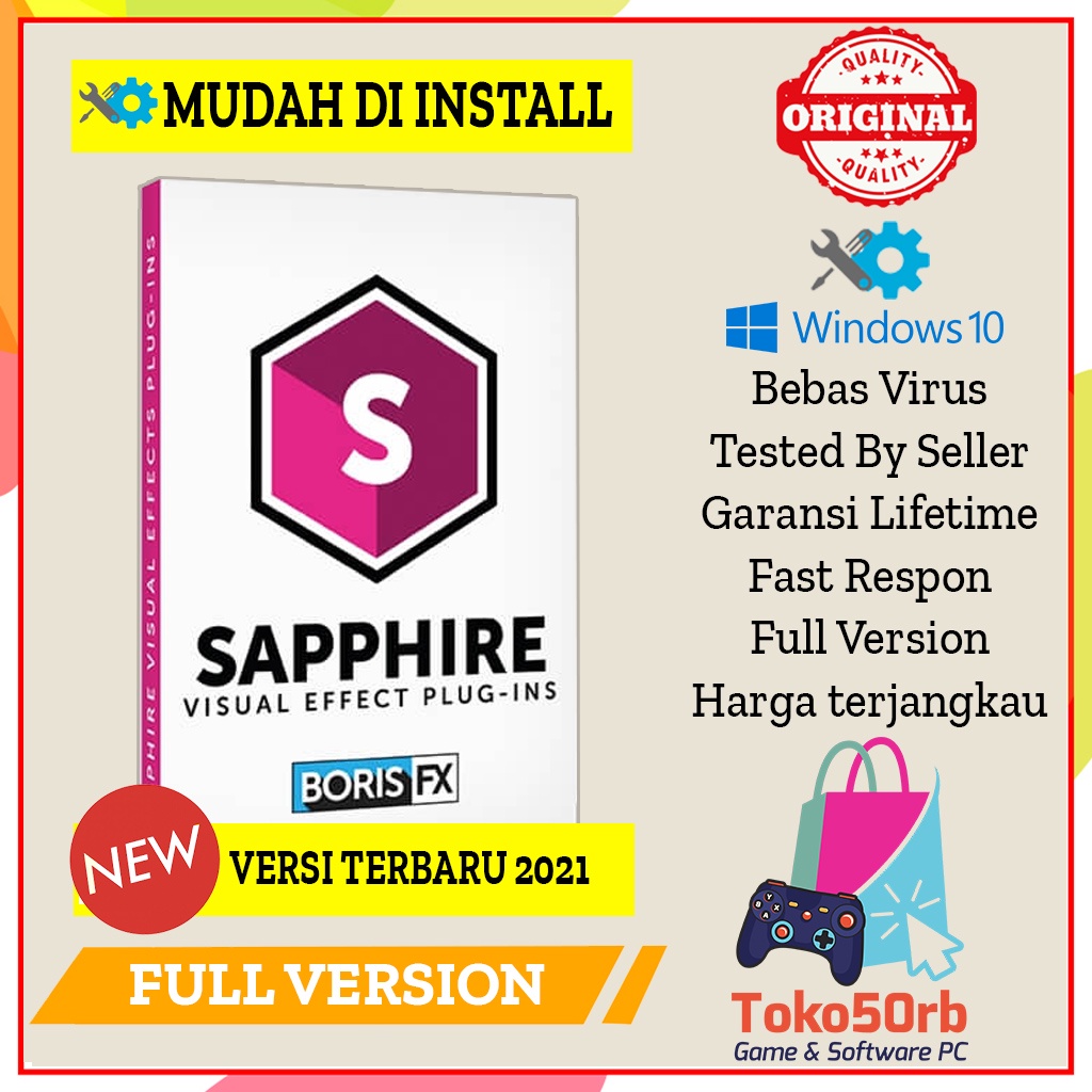 Jual Plugin Premiere Pro: Boris FX Sapphire Plugins 2021 [WIN] | Shopee ...