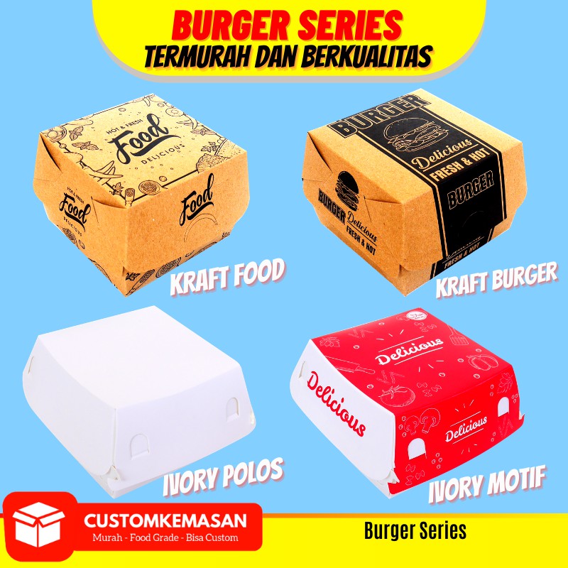 Jual Box Burger, Dus Burger, Kemasan Burger, Tempat Burger, Paper Tray ...