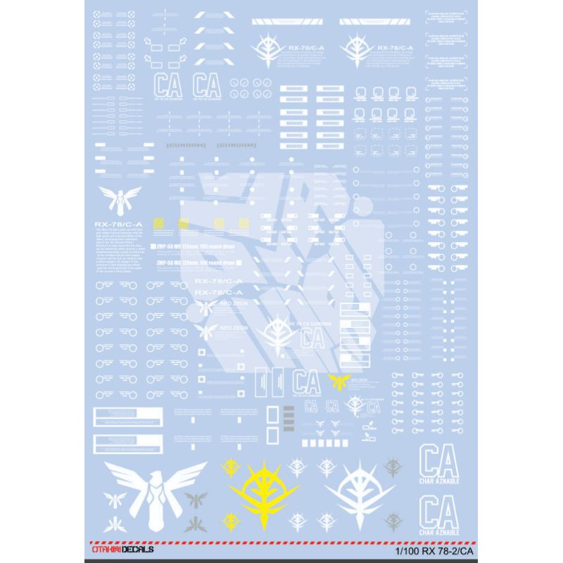 Jual RX 78-2 CA DECAL PRE CUT | Shopee Indonesia
