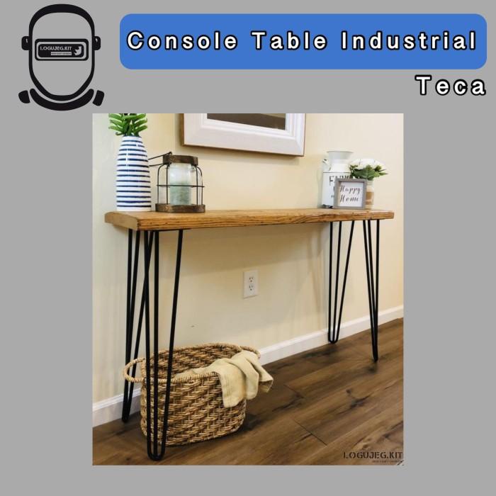 Jual Yoswaa | Teca Console Table / Meja Konsol / Meja Entry Kayu Besi ...