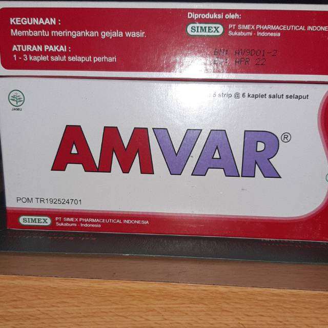 Jual Murah & Original, Promo AMVAR KAPLET, Perbok isi 30tablet ORIGINAL ...