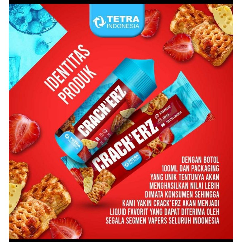 Jual CRACK’ERZ Rasa : strawberry cheese toasted crackers 100ml | Shopee ...