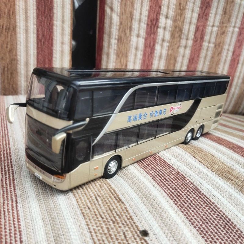 Jual diecast miniatur bus double Decker bis tingkat mainan anak bahan ...