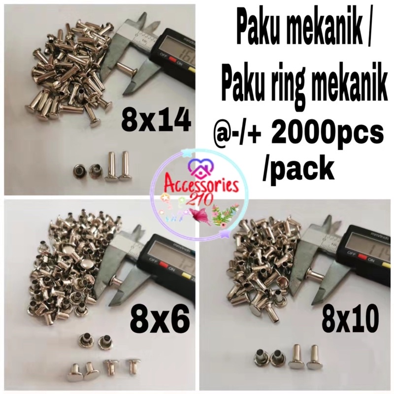 Jual 2000pcs paku mekanik / paku ring mekanik binder | Shopee Indonesia