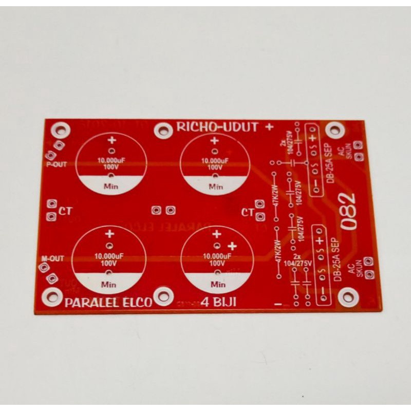 Jual PCB Paralel 4 Elco Class AB Type 082 | Shopee Indonesia