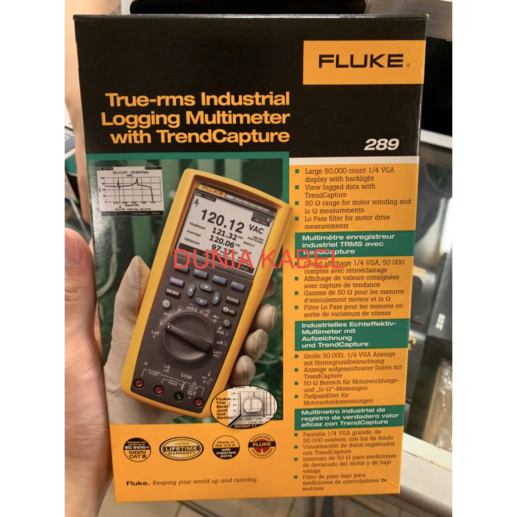 Jual Industrial Digital Logging Multimeter / Multitester Fluke 289 Ori ...