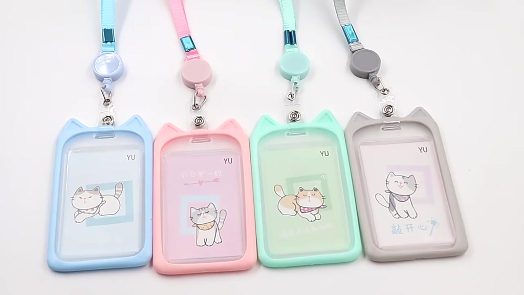 Jual HC Name Tag Lanyard Gantungan Kartu Motif Kucing Kelinci Akses MRT ...