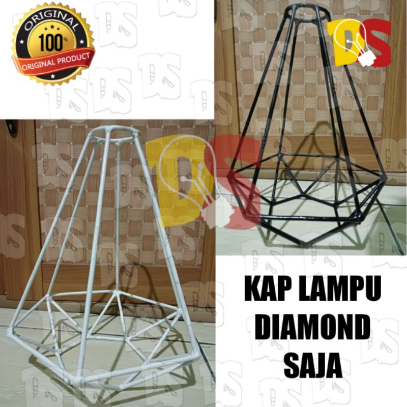 Jual Kap Lampu Plafon - Gantung Diamond Mini Besi | Shopee Indonesia