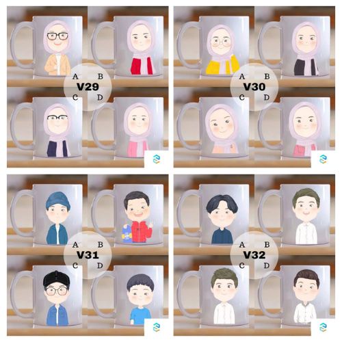 Jual Mug Custom Nama Gambar Avatar Lucu Gelas Costum Unik | Shopee ...