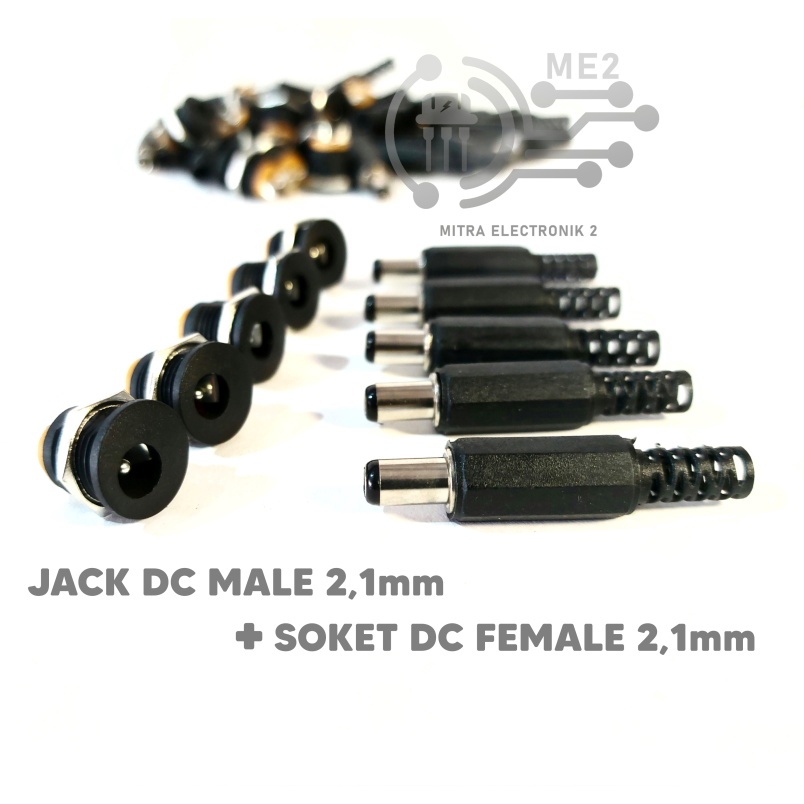 Jual JACK DC MALE FEMALE SOKET DC 12V | Shopee Indonesia