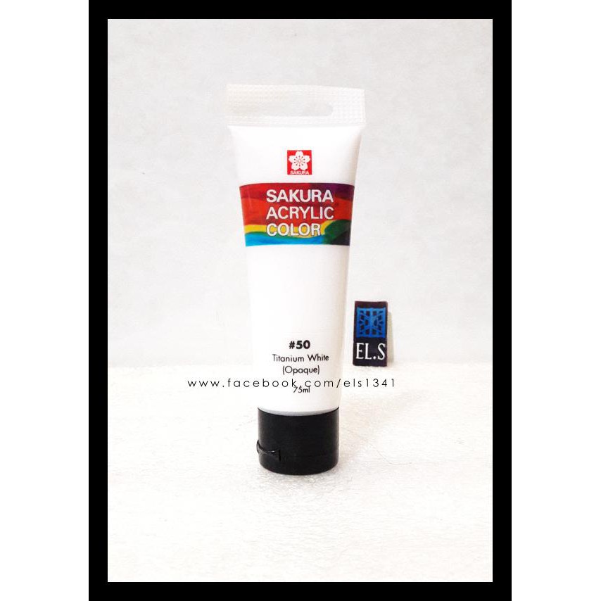 Jual Special Price Sakura Acrylic Paint Titanium White ( Cat Acrylic ...