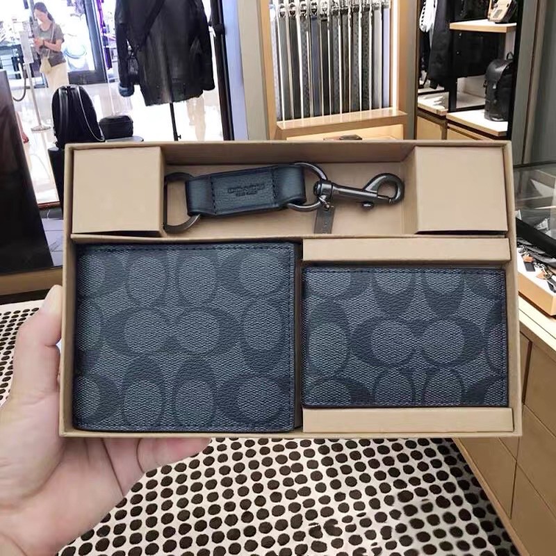 Jual Coach Dompet Pria Men Wallet Dompet Lipat Pria Fullset ORIGINAL ...