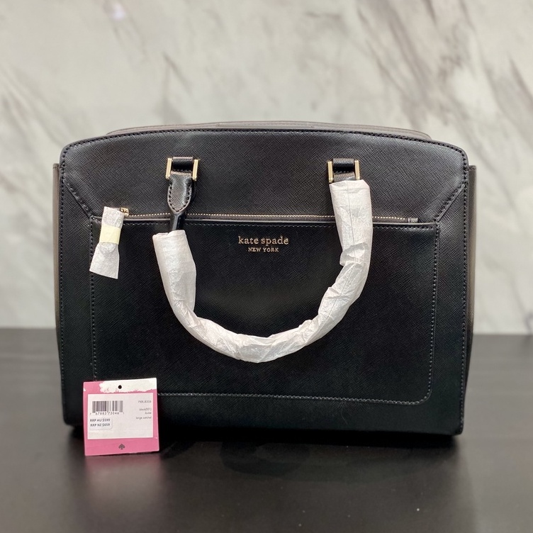 Jual Tas KATESPADE Black Louise Large Satchel ORIGINAL | Shopee Indonesia
