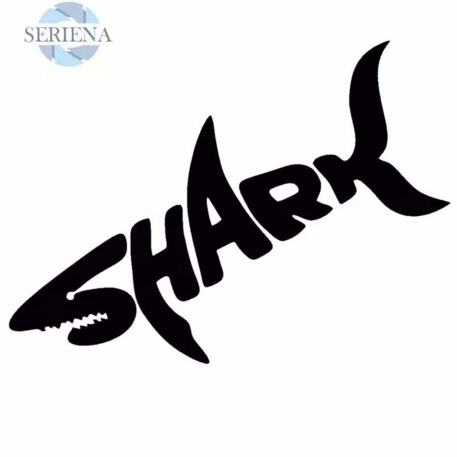 Jual Stiker cutting sticker ikan hiu shark 3D hitam motor mobil helm ...