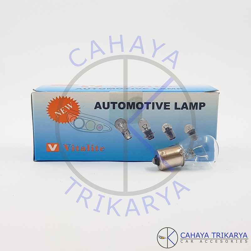 Jual Bohlam Lampu Mobil Rating / Sen / Sein / Atret Kaki 1 Besar Vitalite 12V 23W Dop / Bulb ...